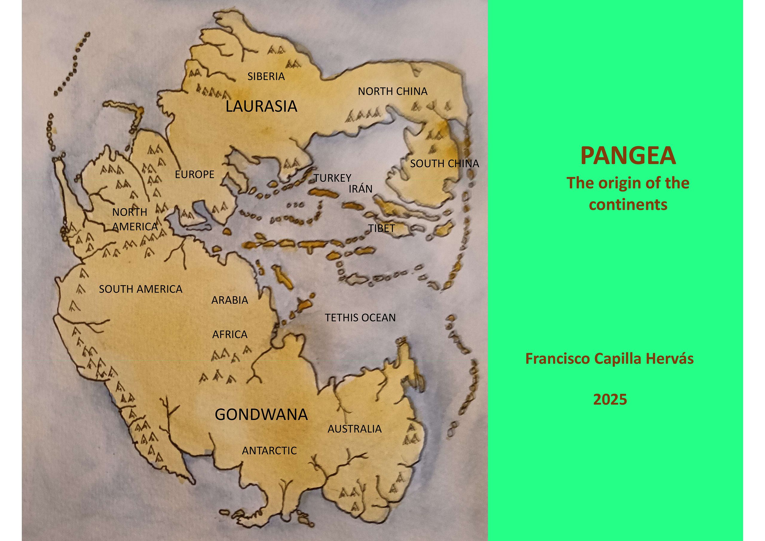 Pangea. The origin of the continents