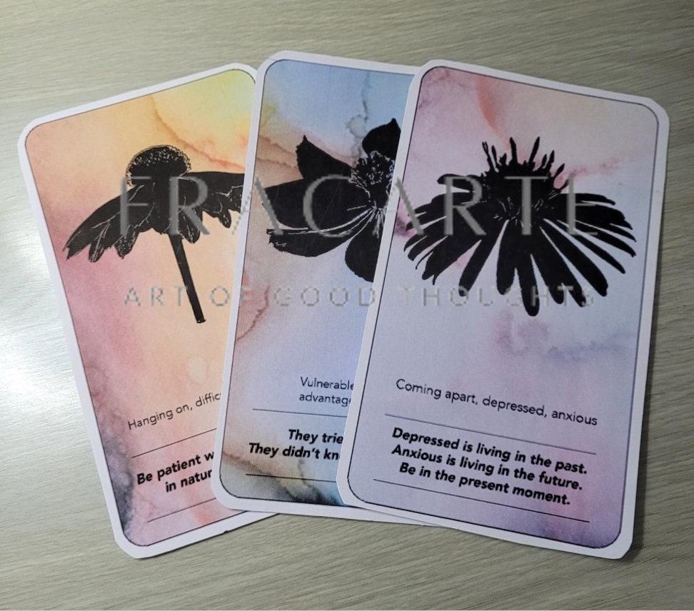 'Turmoil' Nature Mind Meme Card LARGE media art printable download