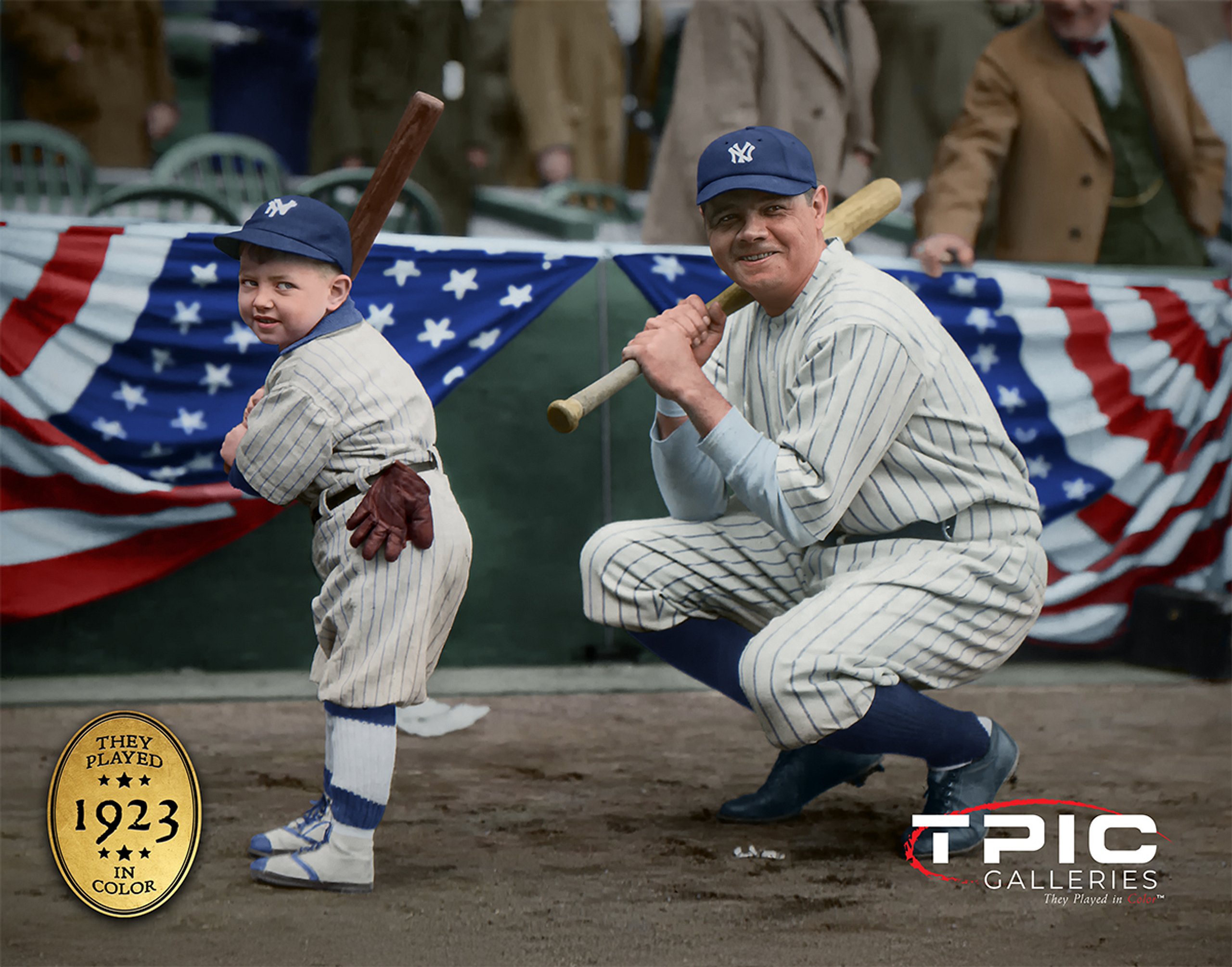 Little Ray Kelly & Babe - Yankee Stadium (1923)