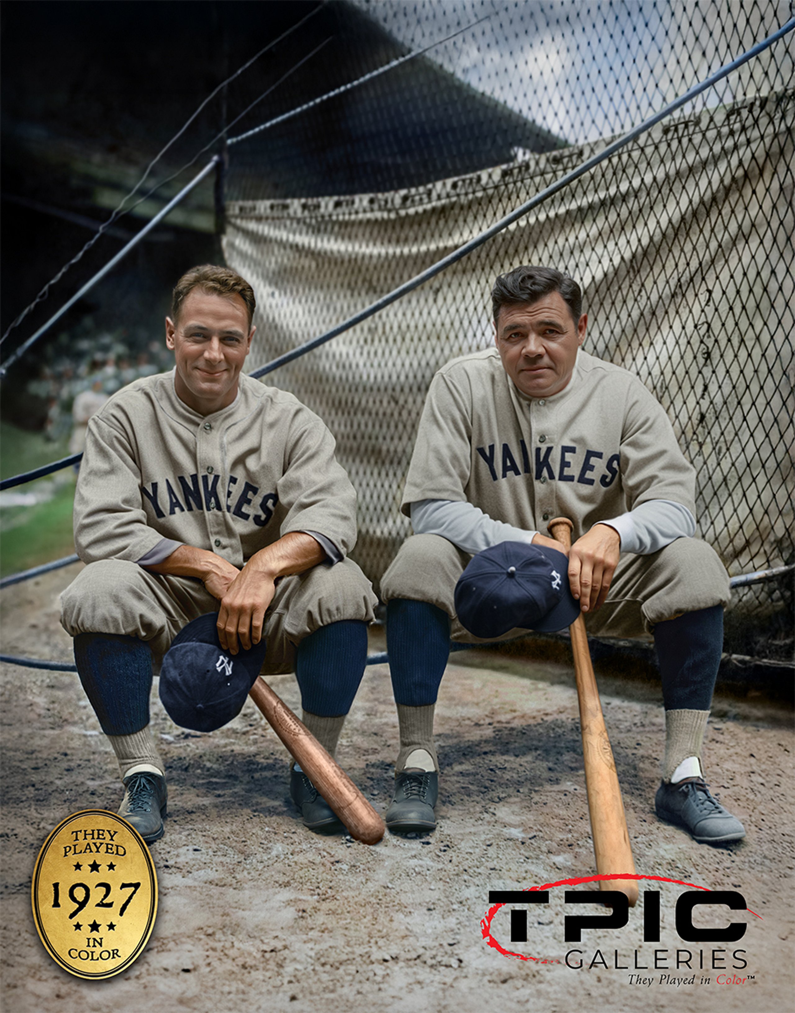 Lou Gehrig & Babe Ruth - New York Yankees (1927)