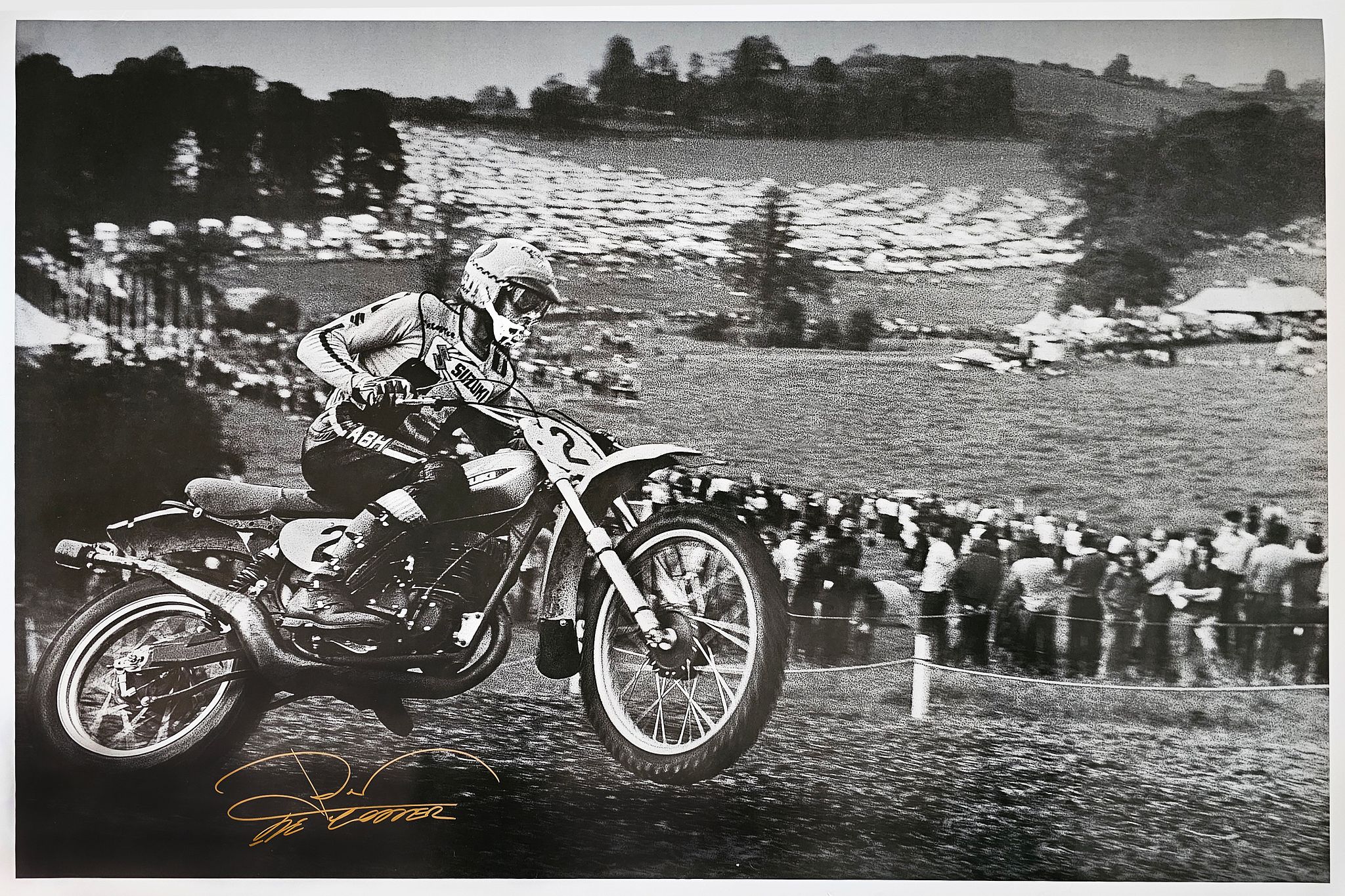 Roger DeCoster autographed poster