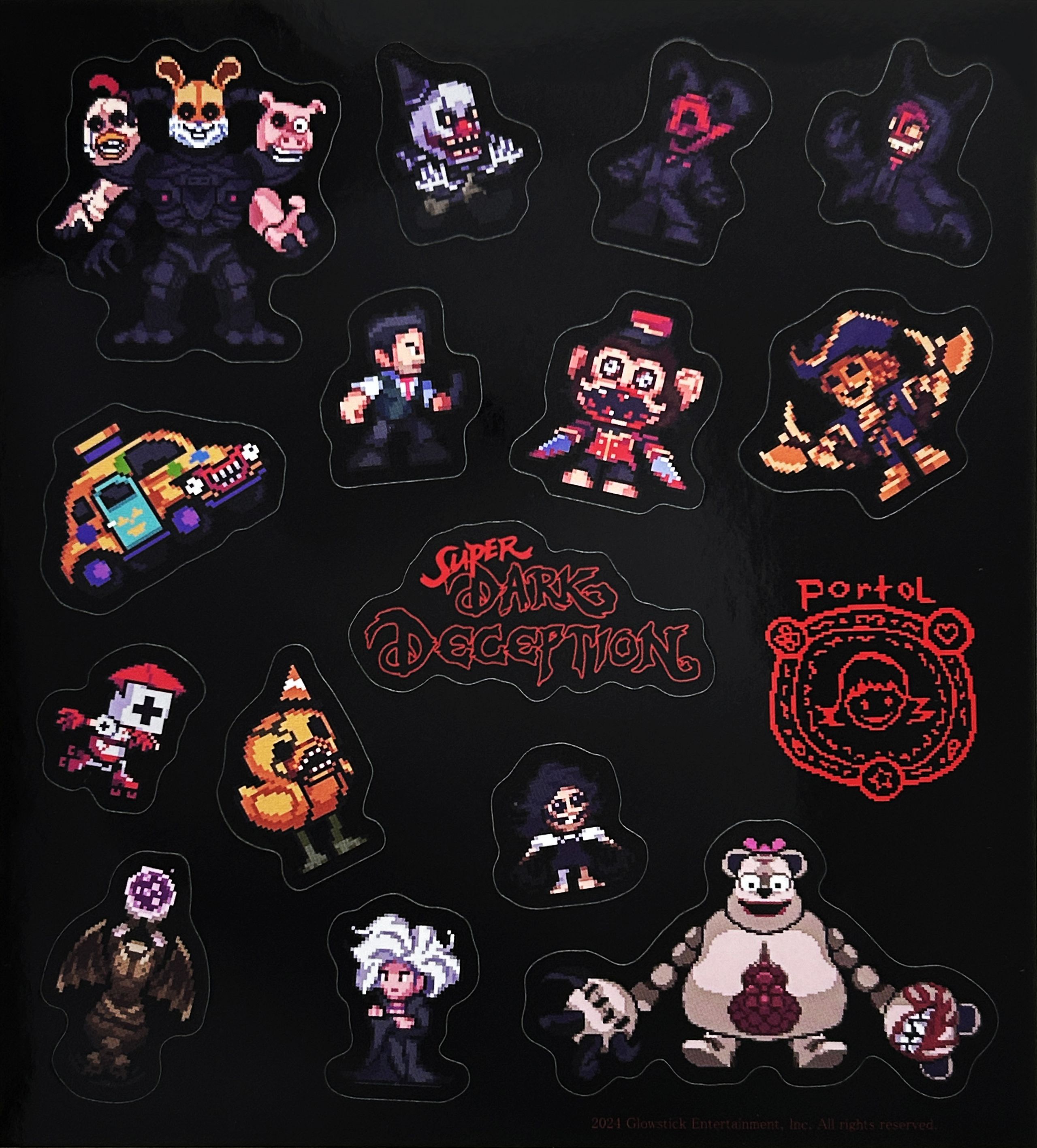 Super Dark Deception Sticker Set 1