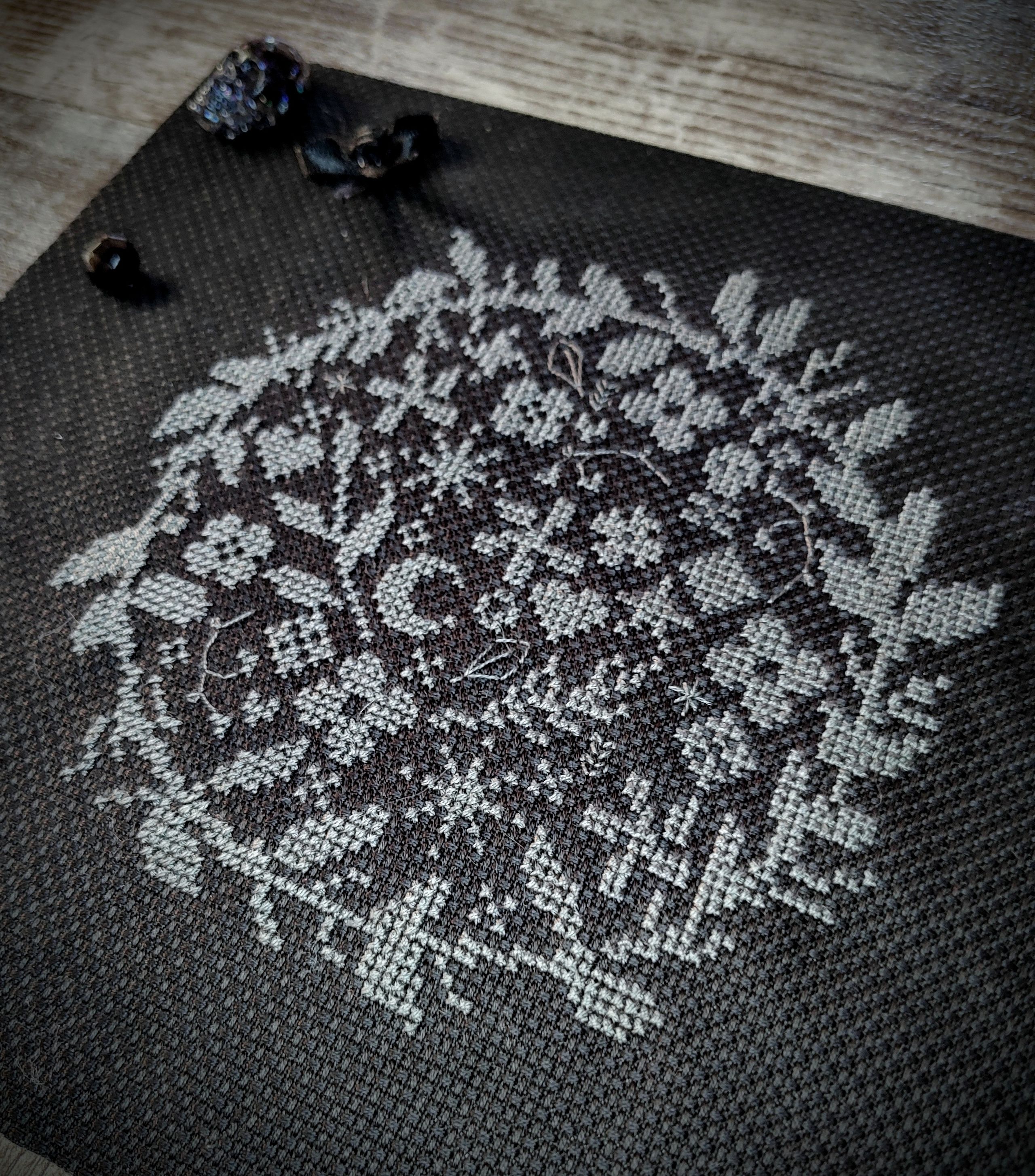 Blackwork Cross Stitch Pattern