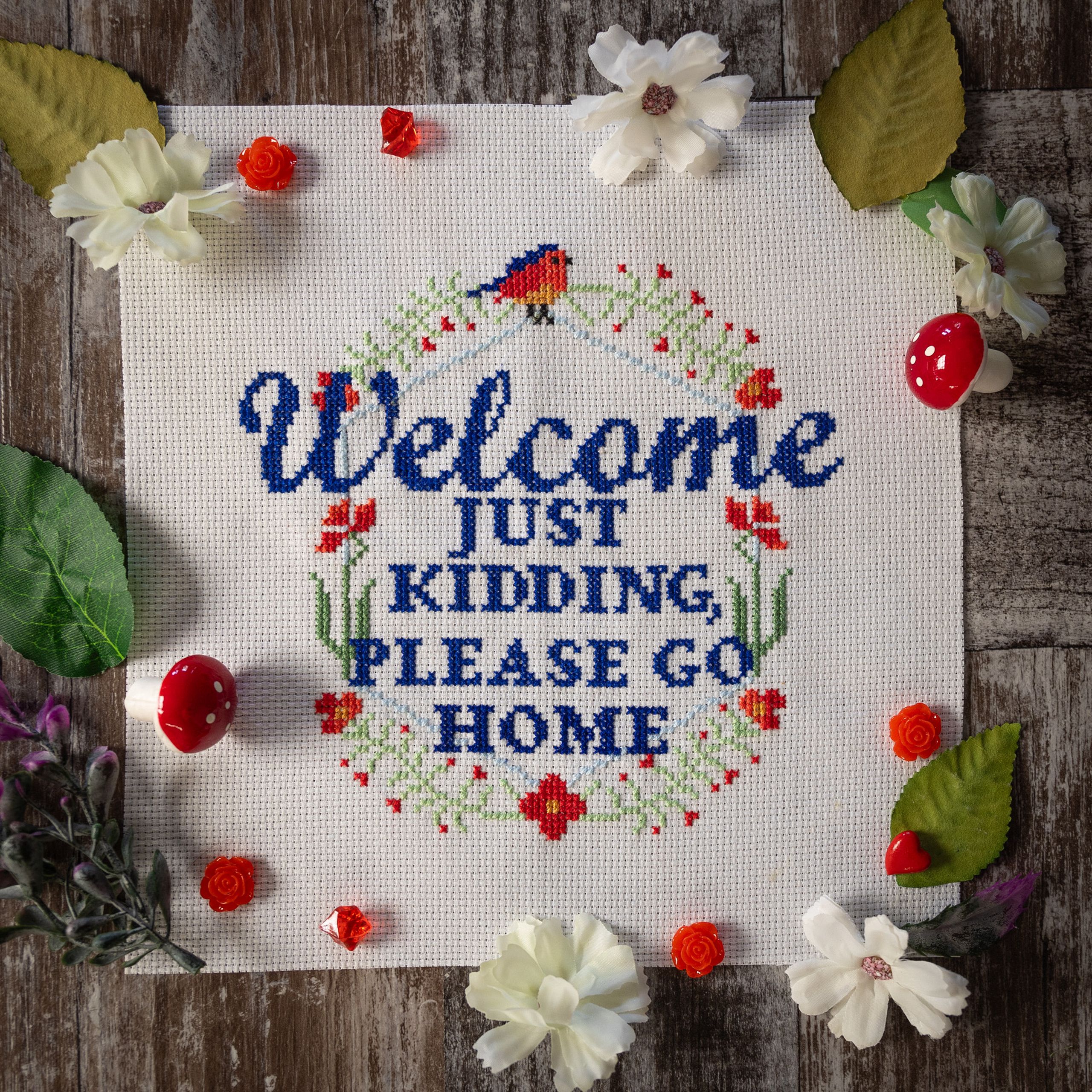 Welcome Snarky Cross Stitch Pattern