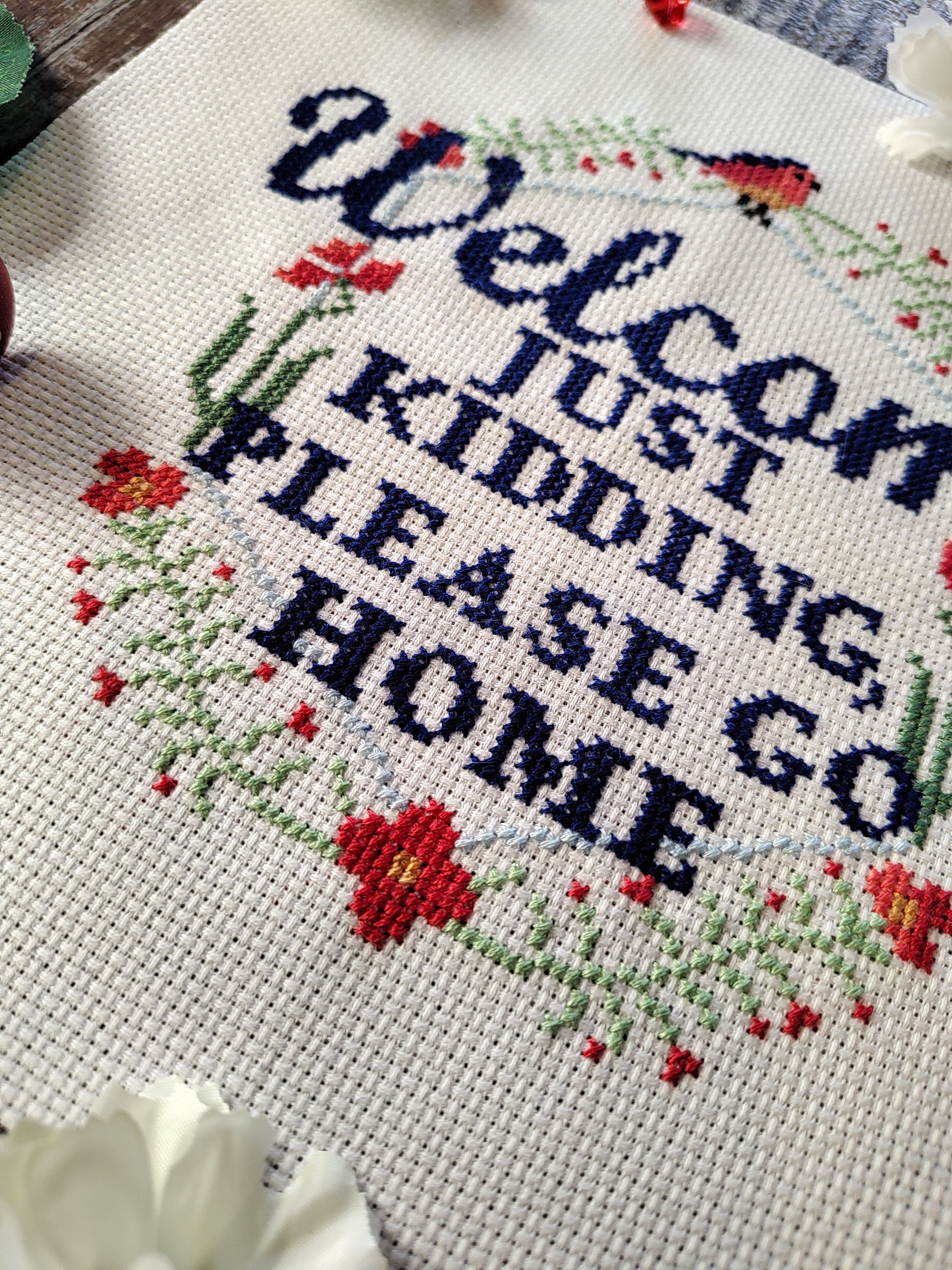 Welcome Snarky Cross Stitch Pattern