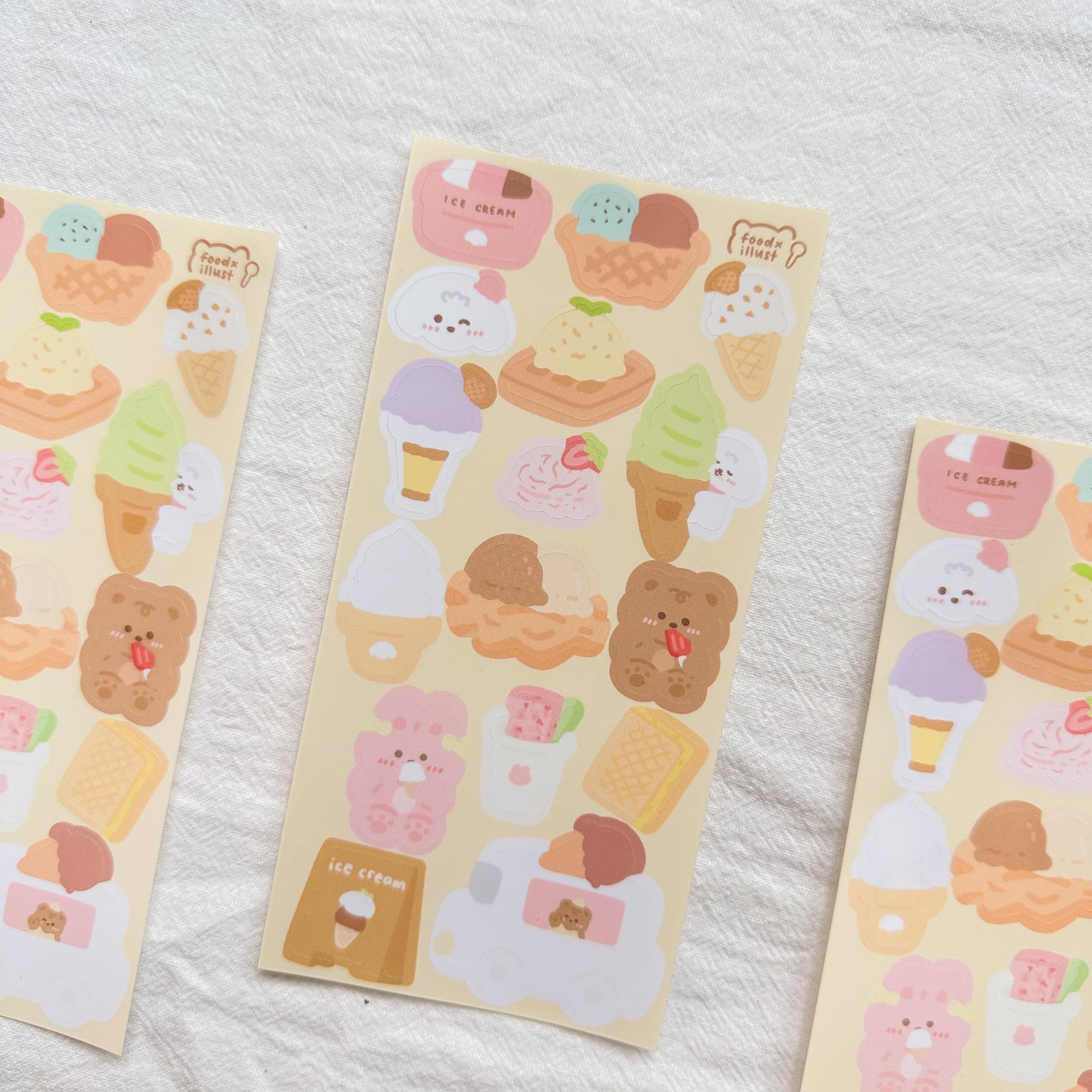 Matte Ice Cream Sticker Sheet
