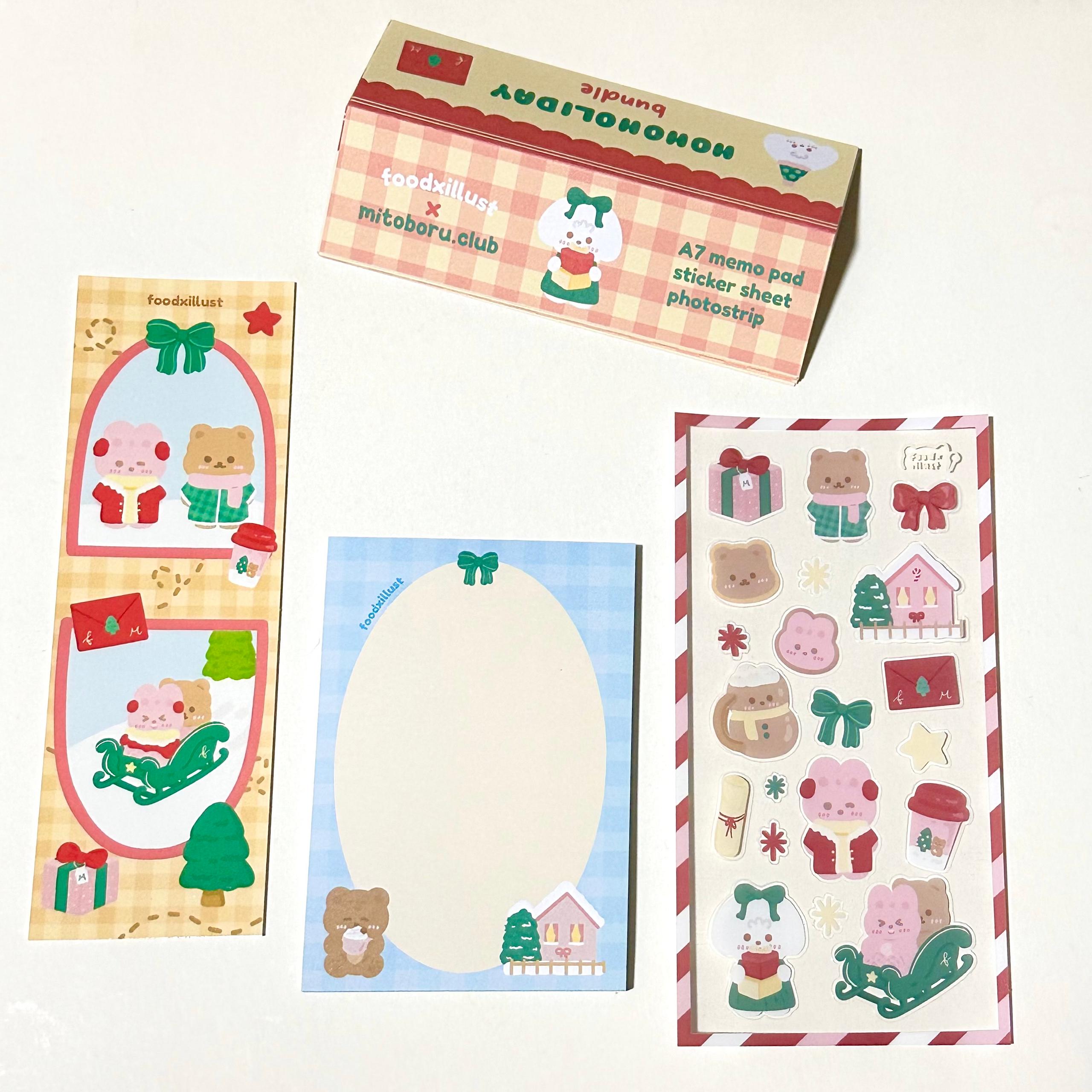 Hoho holiday stationery bundle | sticker sheet