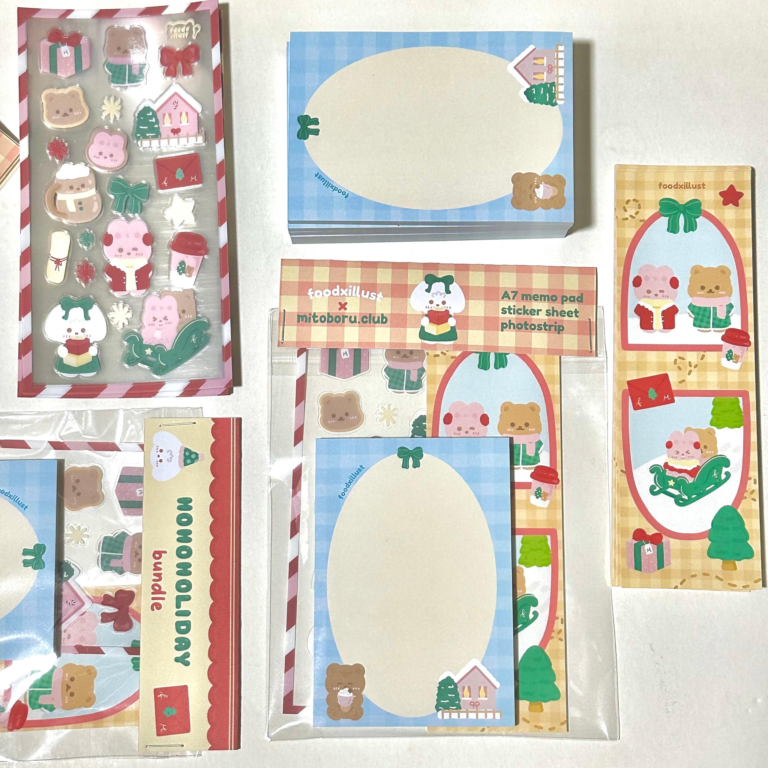 Hoho holiday stationery bundle | sticker sheet
