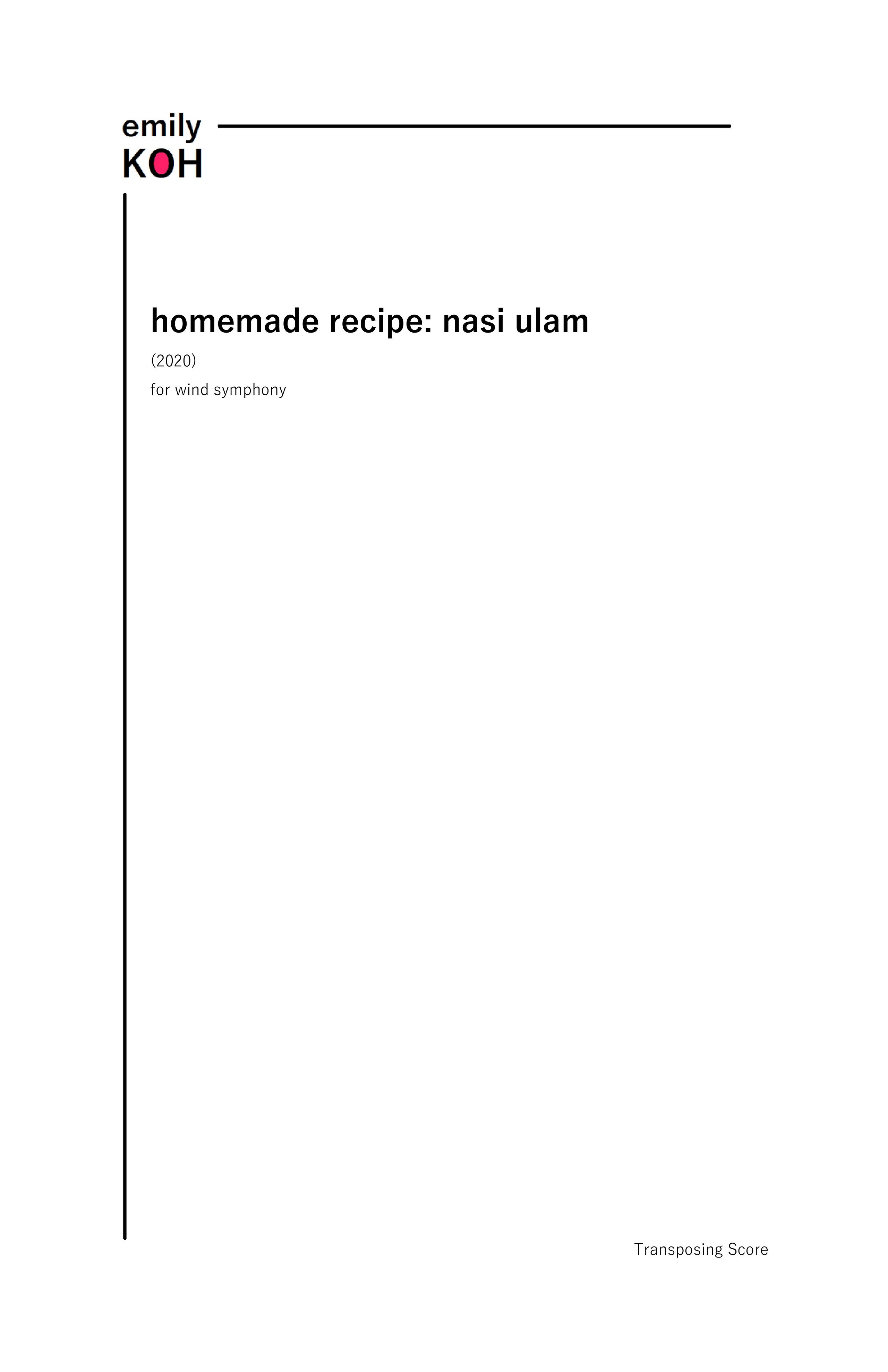 Emily Koh | homemade recipe: nasi ulam (band) (2020) - PARTS