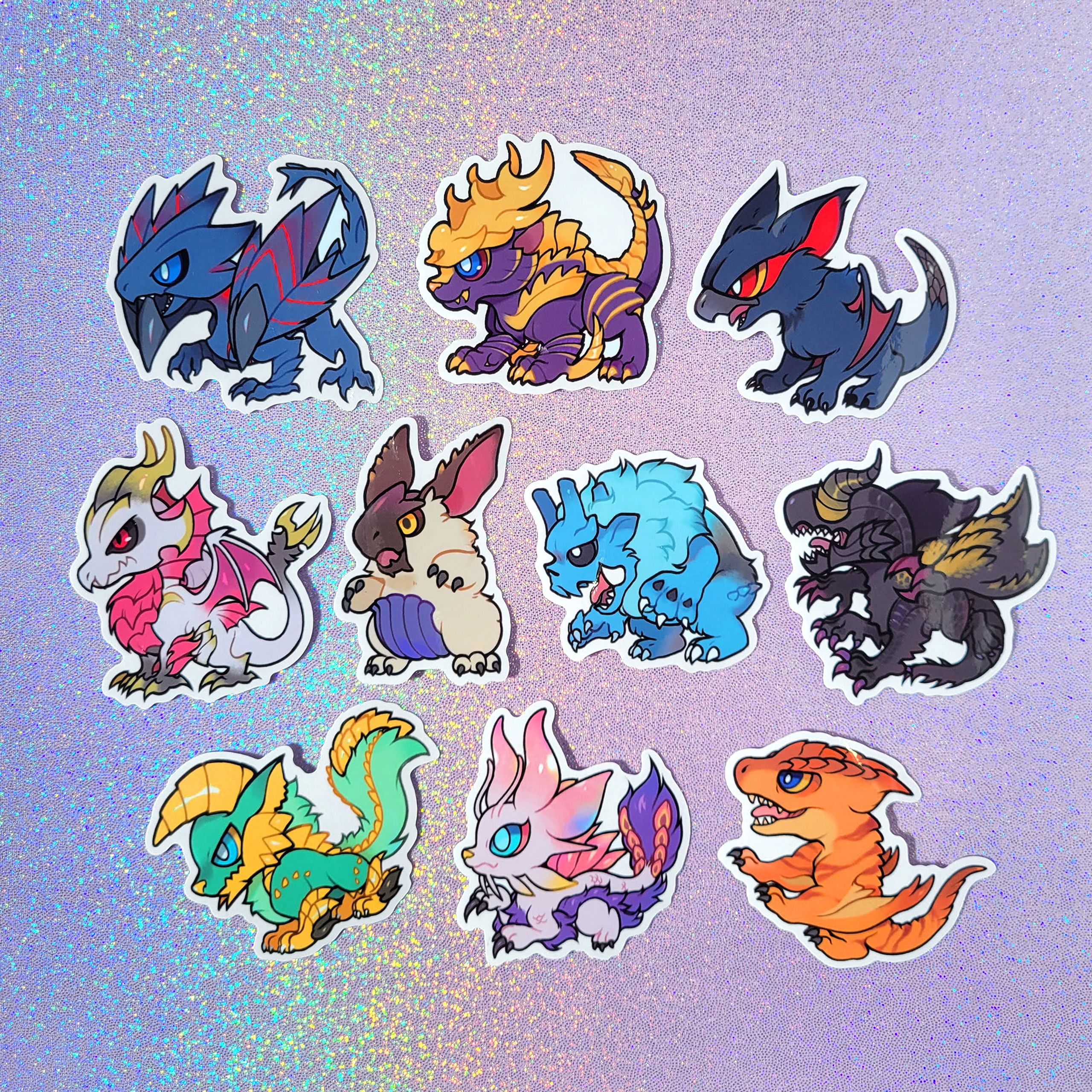 MHR large monster stickers