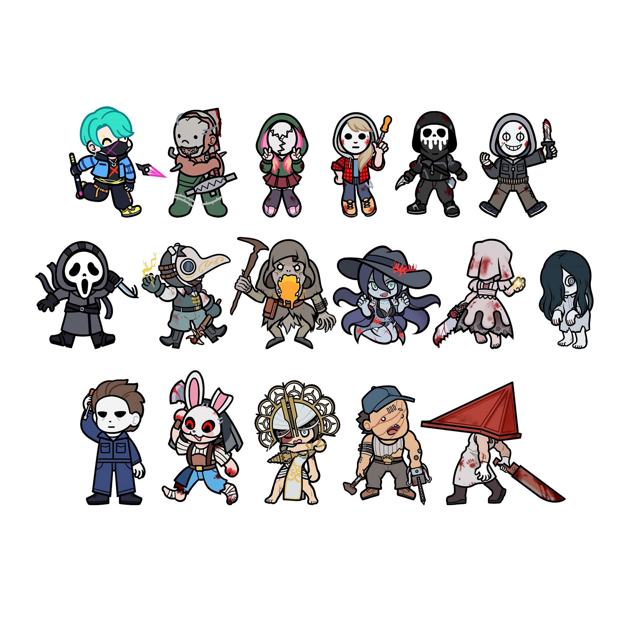 Dead By Daylight killer acrylic keychains