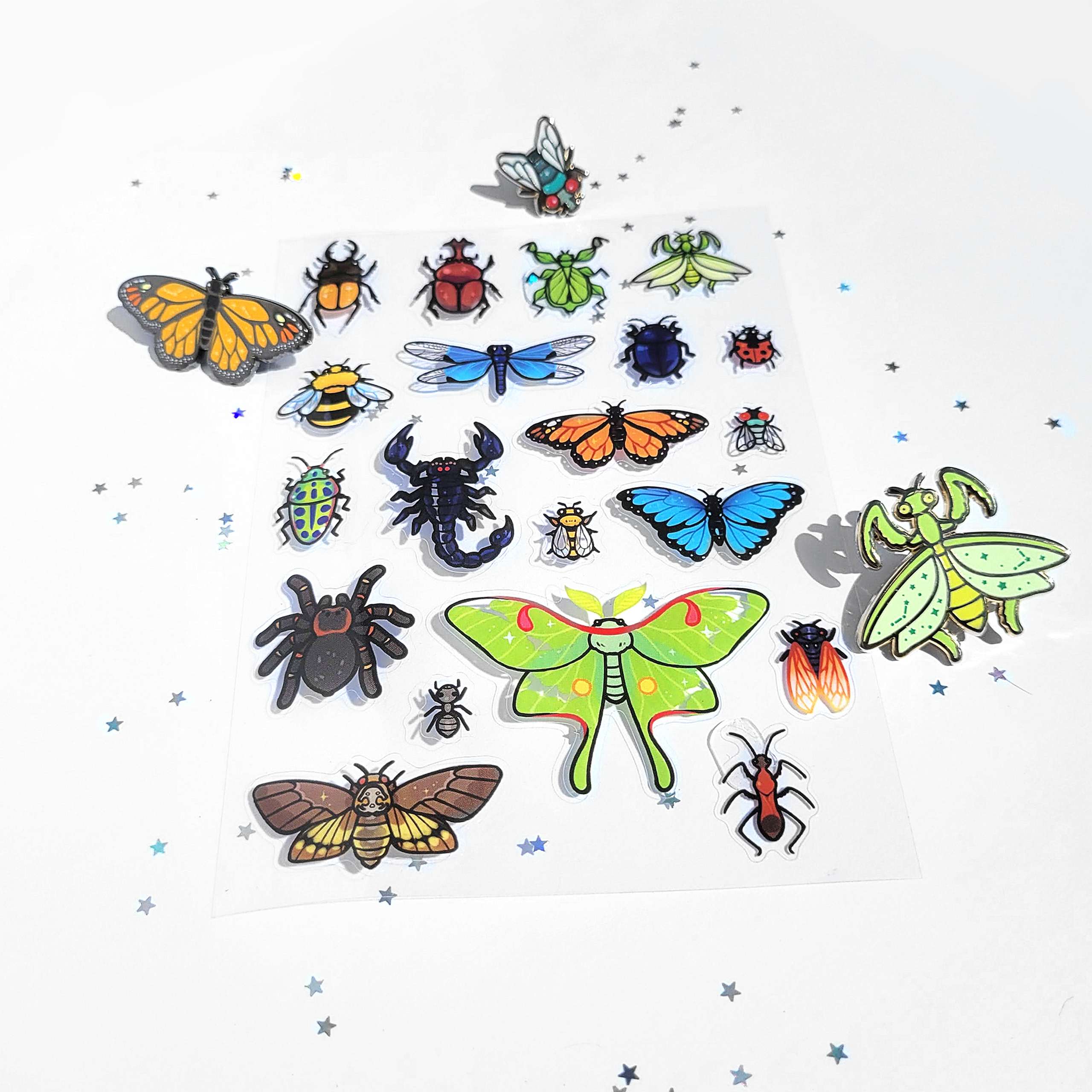 Insect sticker sheet