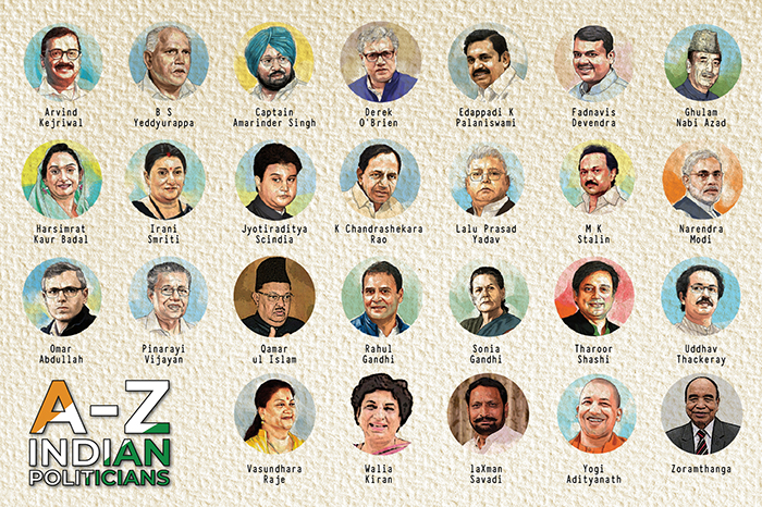 A-Z SERIES: INDIAN POLITICIANS - 10 CARDS