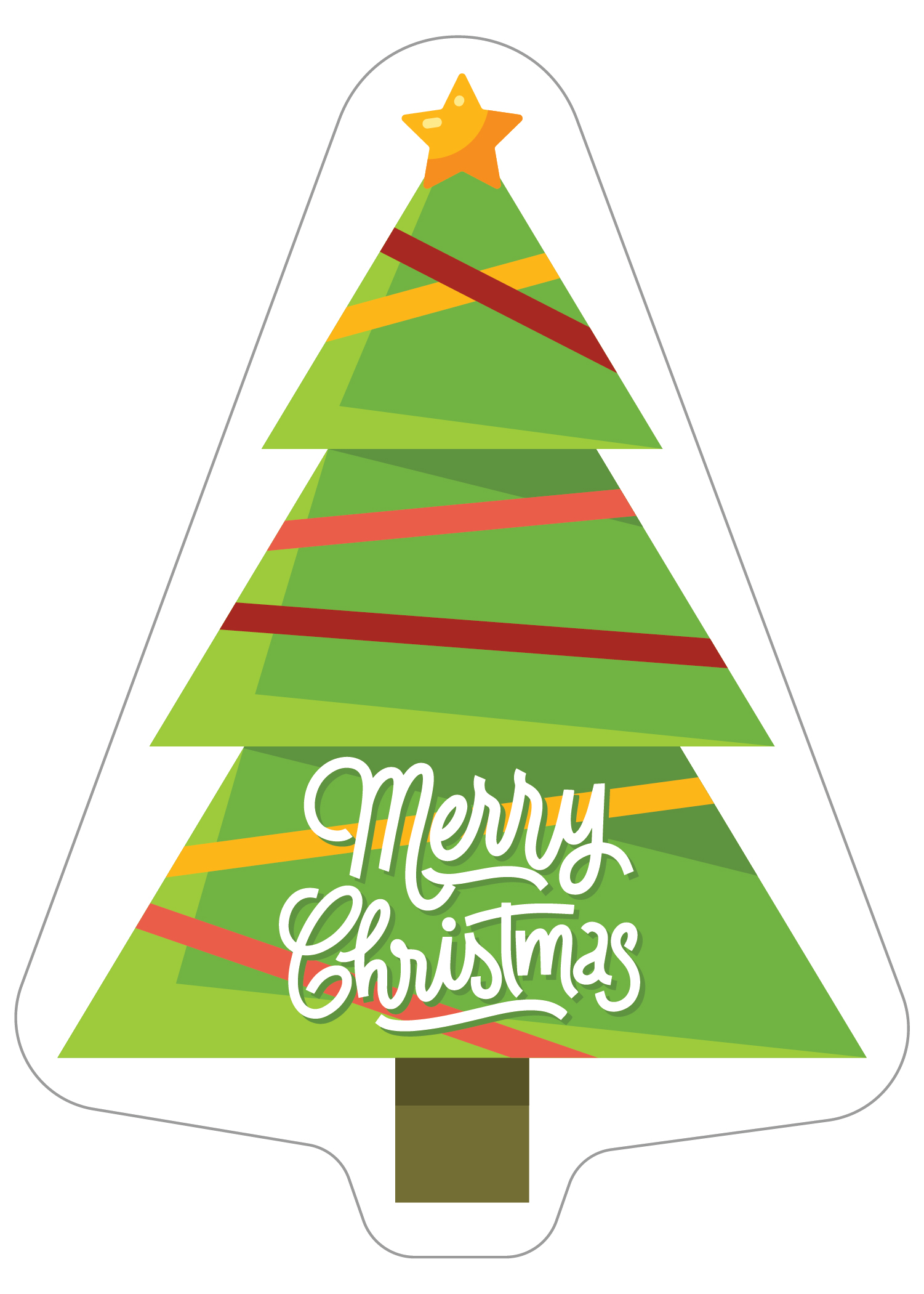 CHRISTMAS - 10 SHAPE CARDS