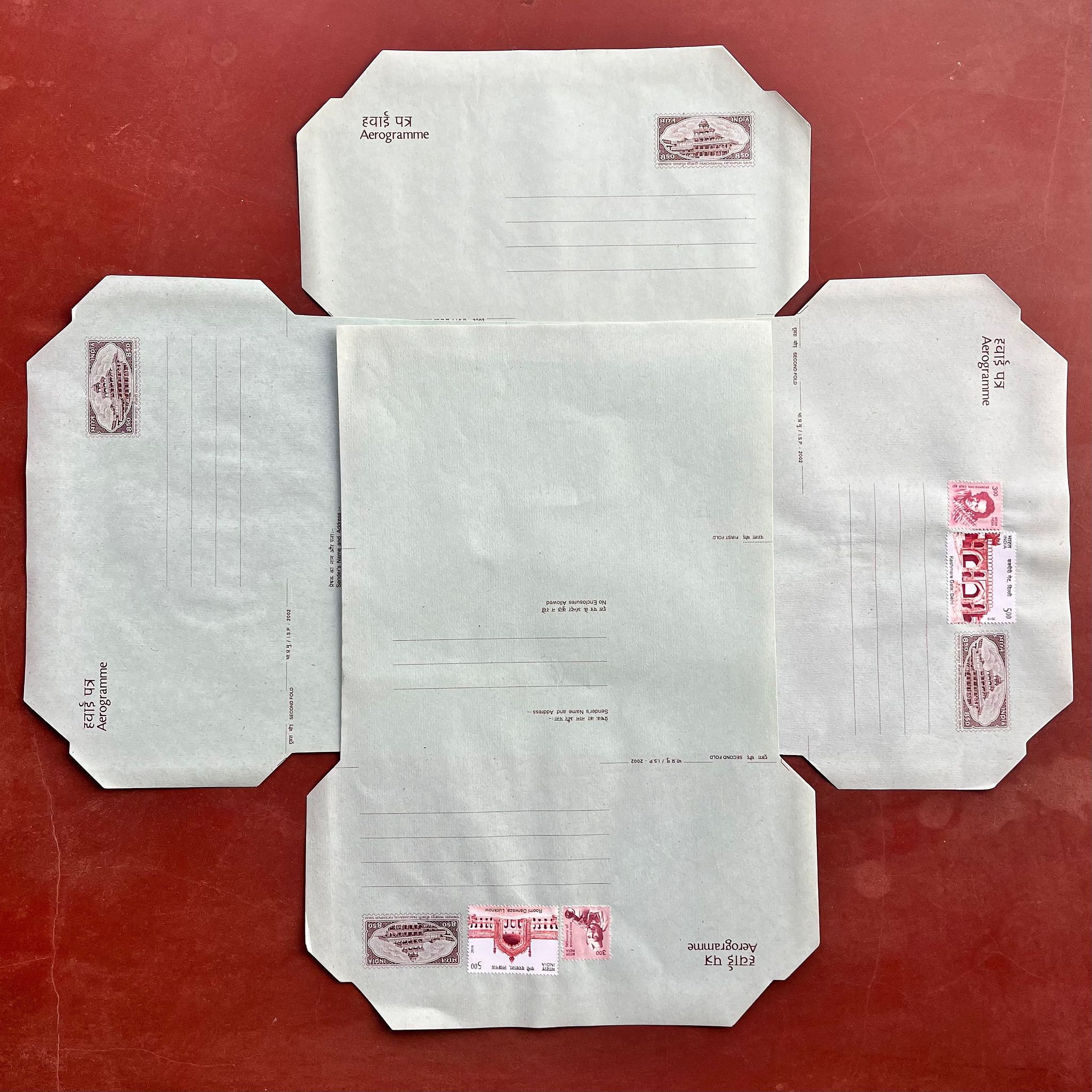AEROGRAMMES - 4 PIECES