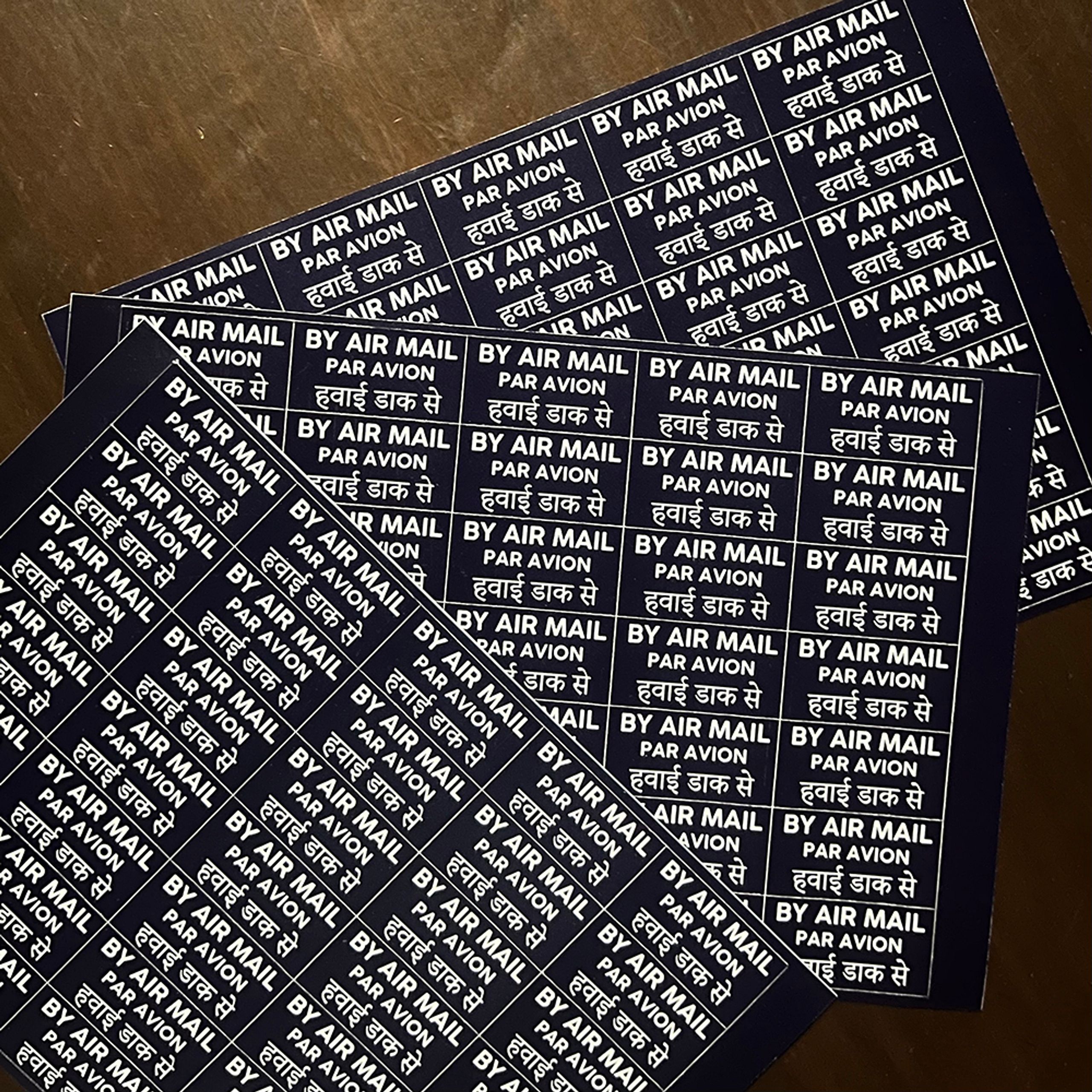 PAR AVION STICKERS - 160 pieces