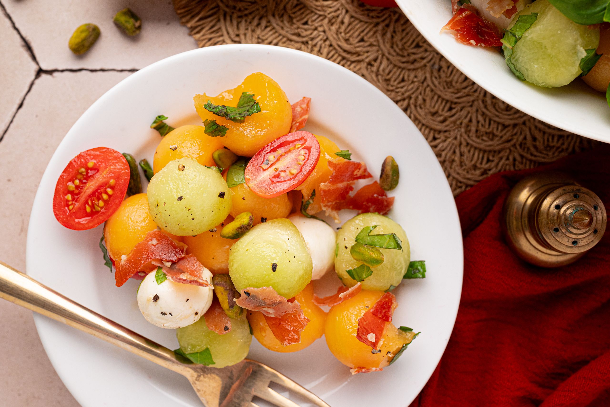 Summer Melon Caprese Salad