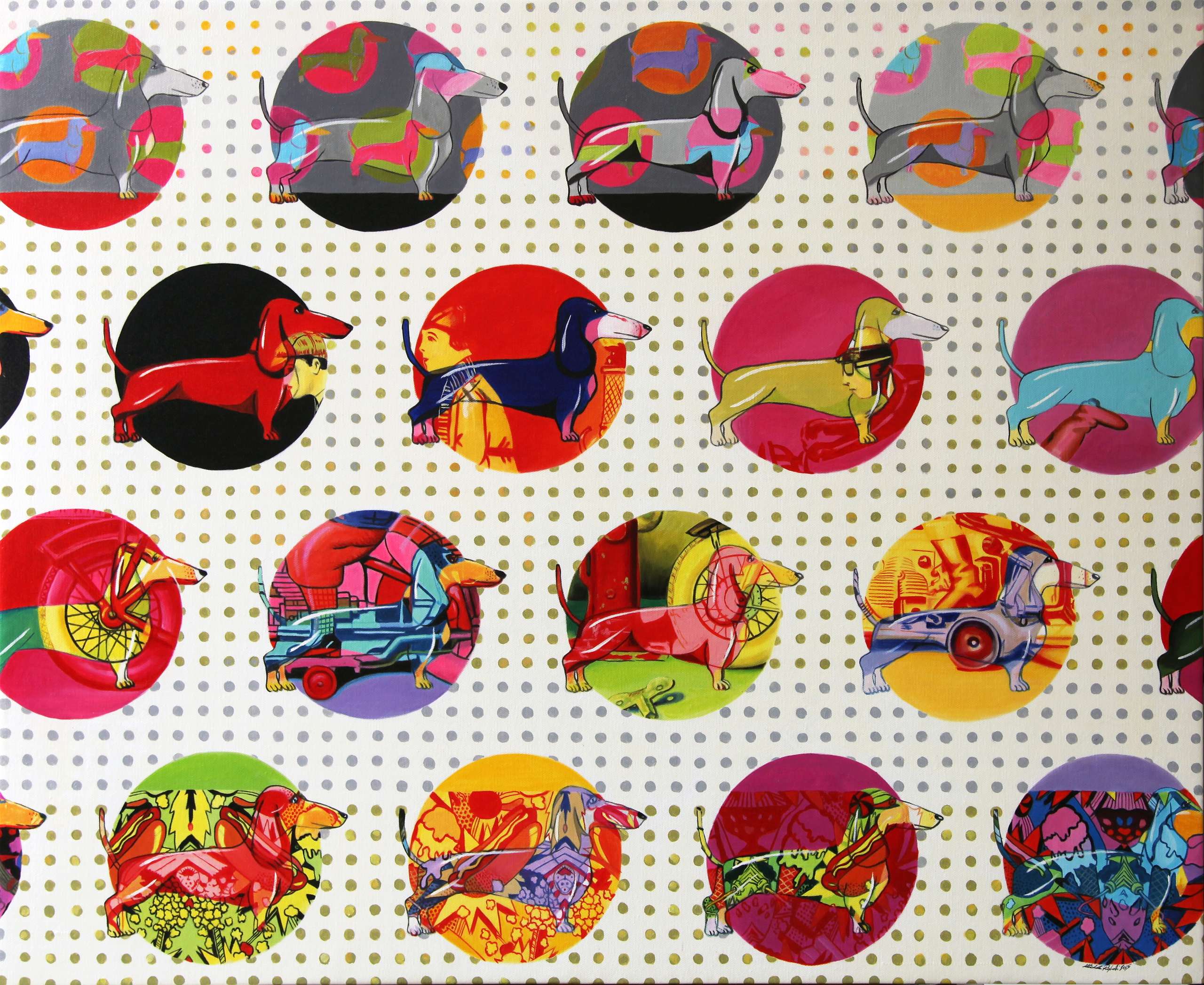 The Journey Of A Dachshund Painting