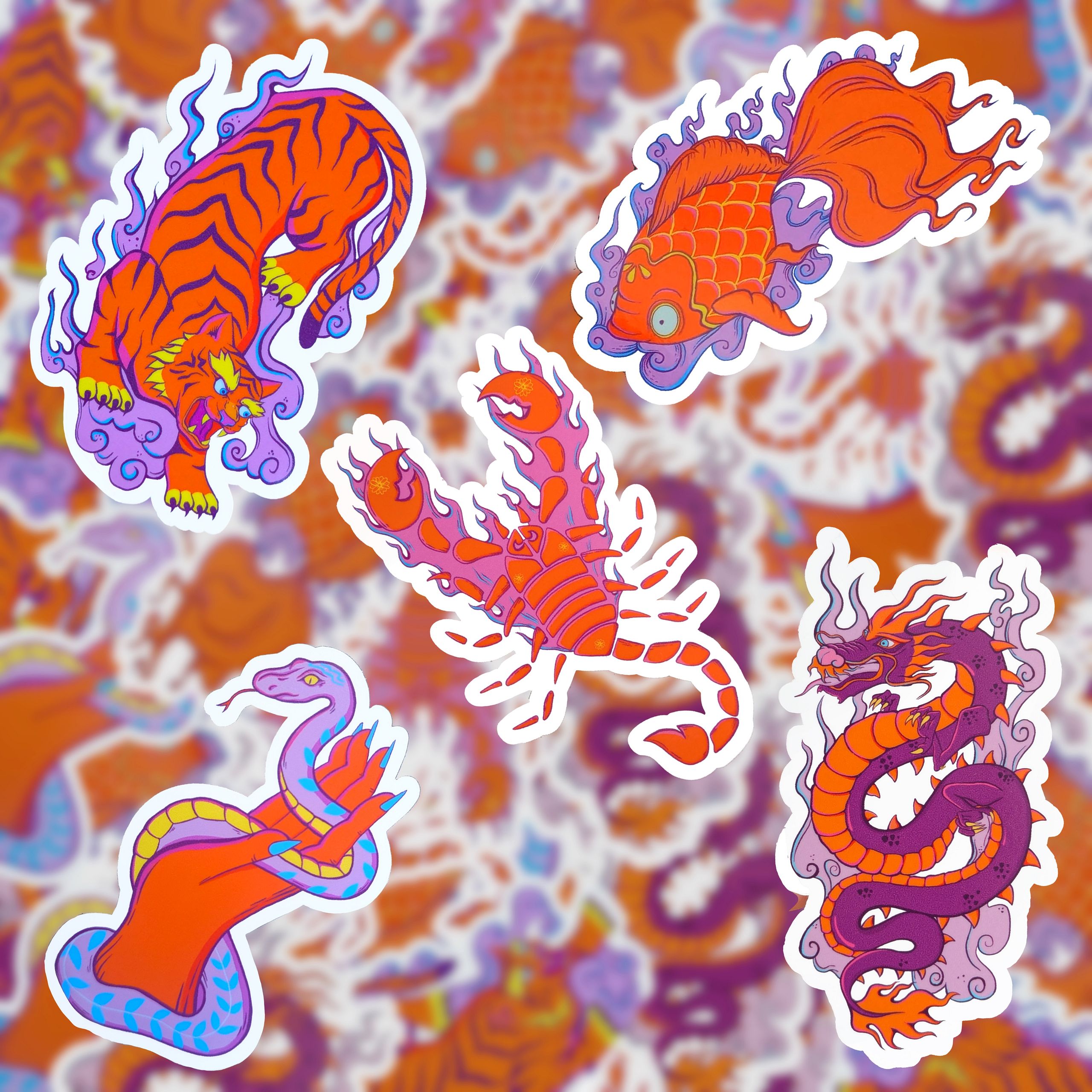 Waterproof Glossy Vinyl Sticker Pack