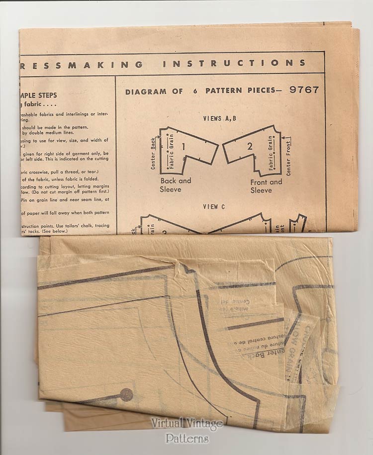60s Box Jacket Pattern, Butterick 9767 | Virtual Vintage