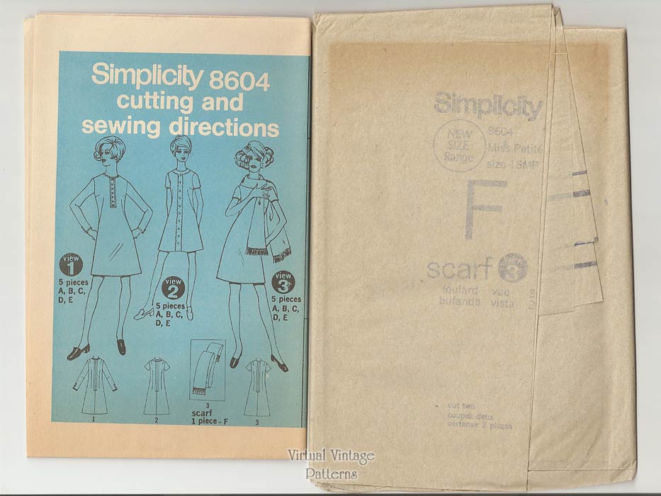 Petite A-line Dress Pattern, Simplicity 8604, Easy Sewing Patterns
