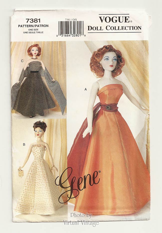 Vogue Doll Collection 7381, Gene Doll Pattern | Virtual Vintage