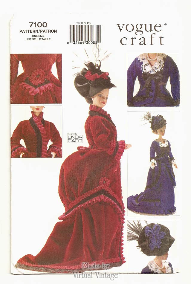 Vogue 7100 Victorian Doll Dress Pattern | Virtual Vintage
