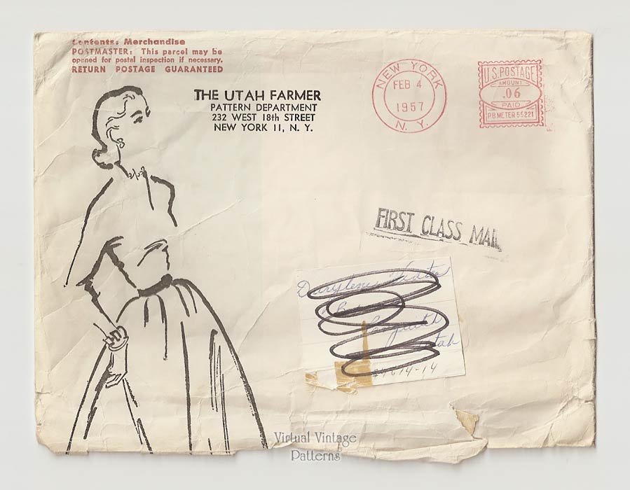 1950s Rockabilly Dress Sewing Pattern, Mail Order 4614 | Virtual Vintage