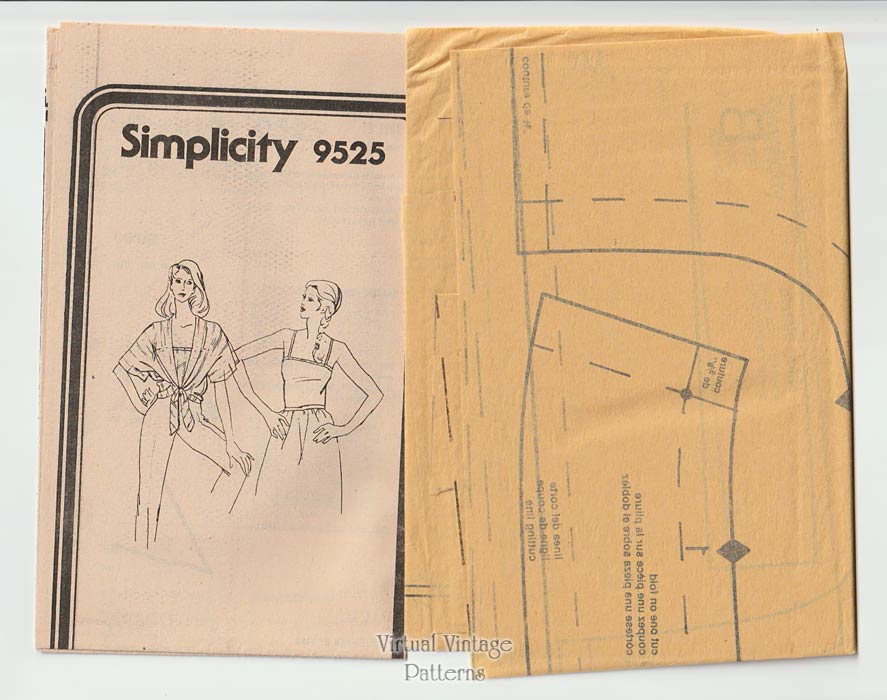 Womens Camisole & Jacket Pattern, Simplicity 9525, Bust 34