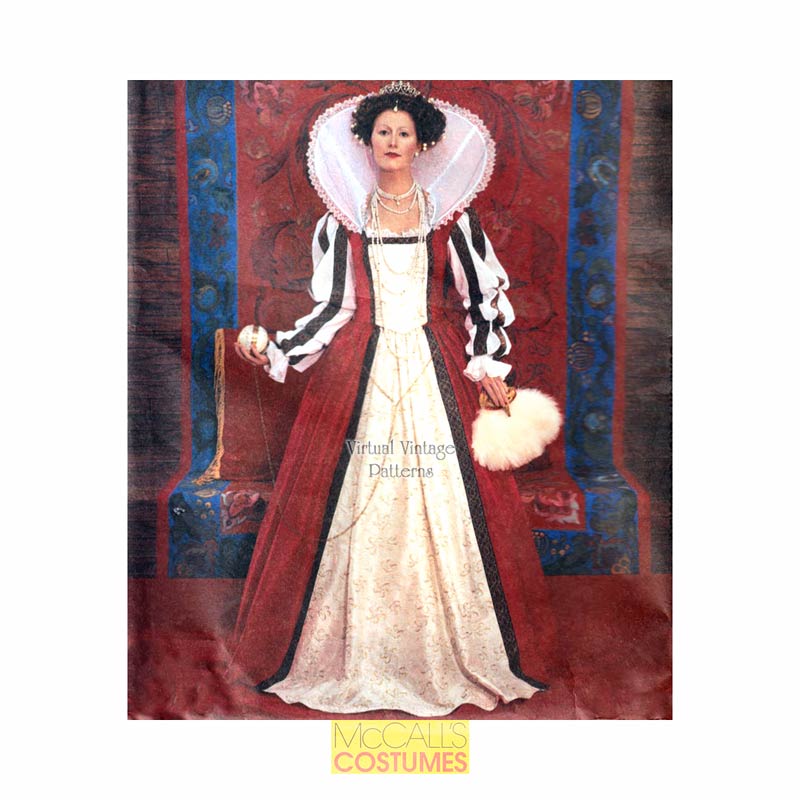 Elizabethan Gown Pattern, McCalls 4028, 6 to 12