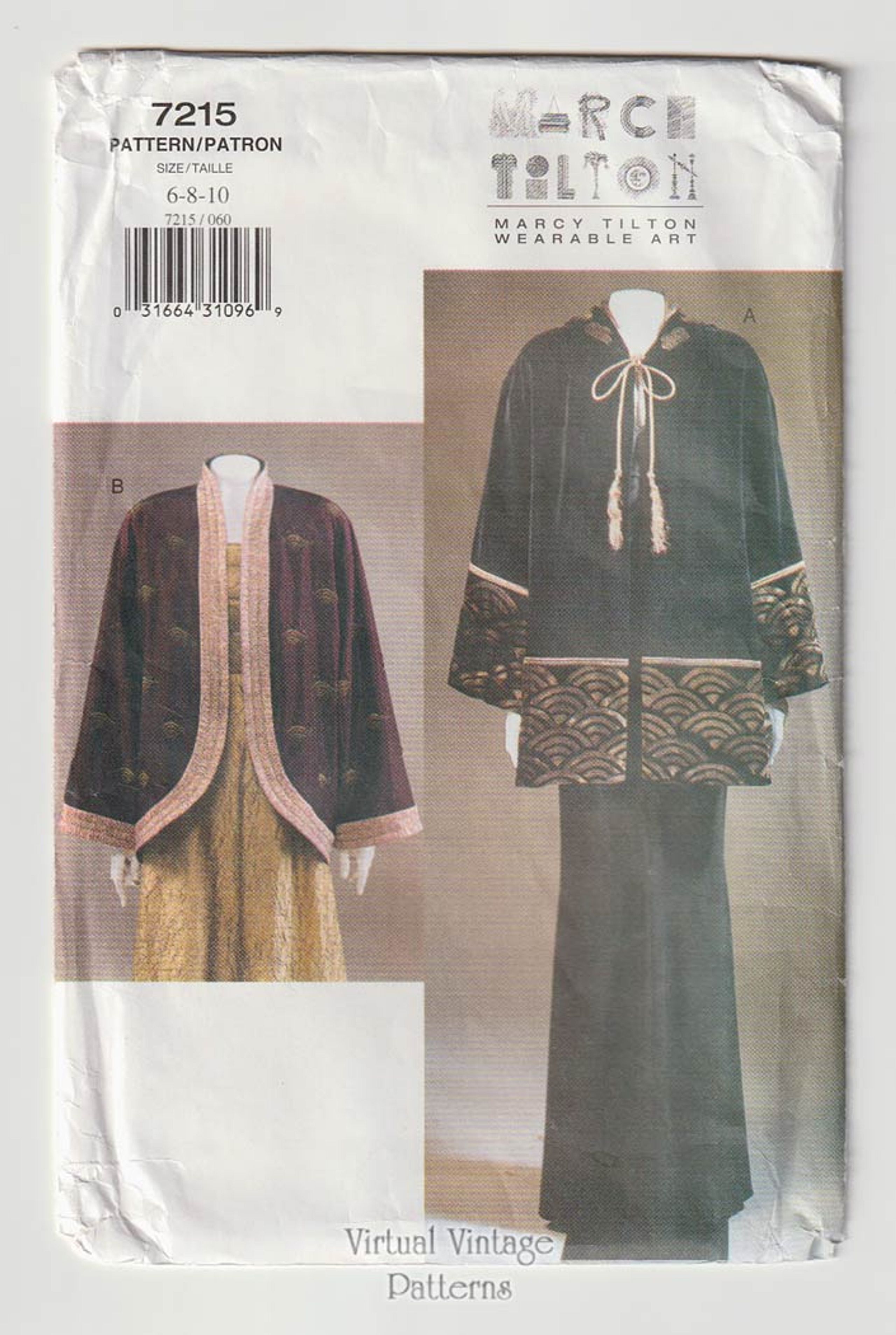 Women's Hooded Jacket Pattern, Vogue 7215, 6 8 10