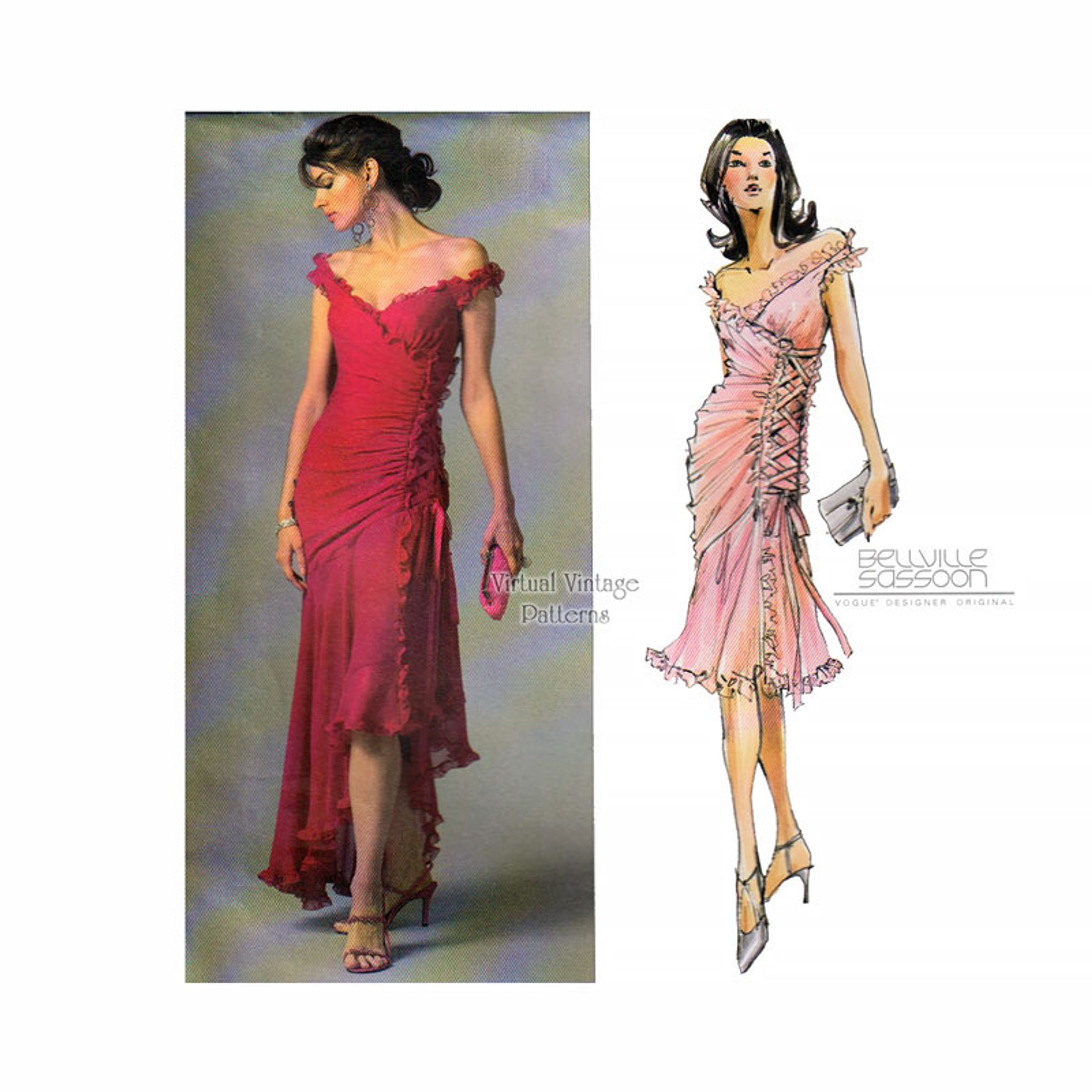 Cocktail Dress Sewing Pattern, Vogue V2880, 16-20